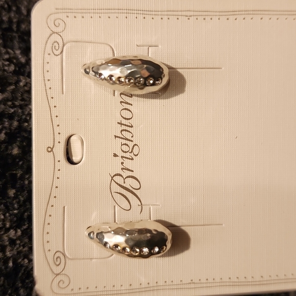 Brighton | Jewelry | Brighton Bilbao Post Earrings In Silver | Poshmark